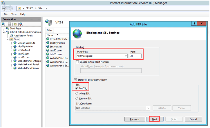 How to Create a FTP Account in Windows Server