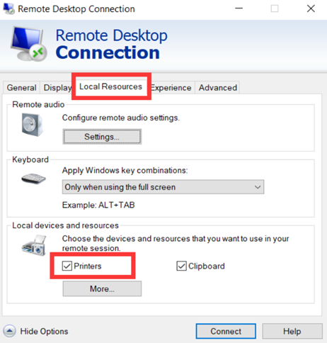 How to Print to Local Printer from Remote Desktop
