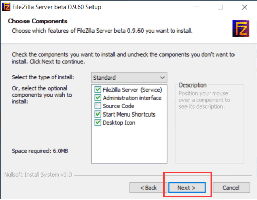 How to Install FileZilla Server
