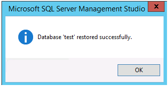 How to Restore a Backup of a Database in SSMS