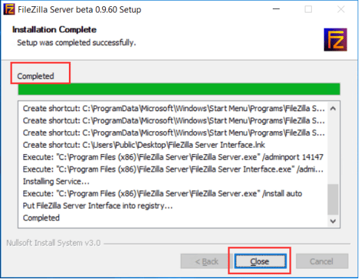 How to Install FileZilla Server