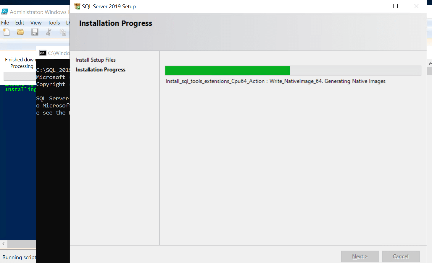 SQL Server Express Installation Step by Step via PowerShell
