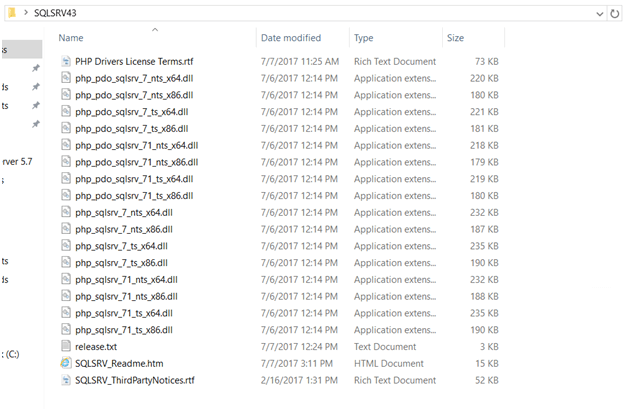 How to Enable SQL Server Extension in PHP 7.X