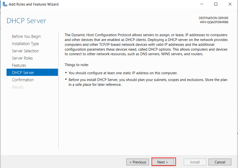 How to Install and Configure DHCP Server on Windows