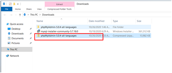 How to install phpMyAdmin in Windows server?