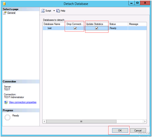 How to Attach and Detach Database in SSMS