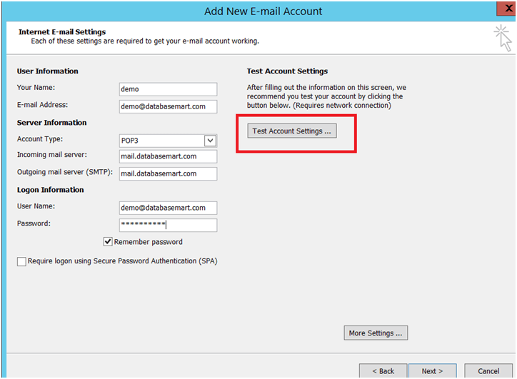 How to Configure Outlook with SMTP Authentication