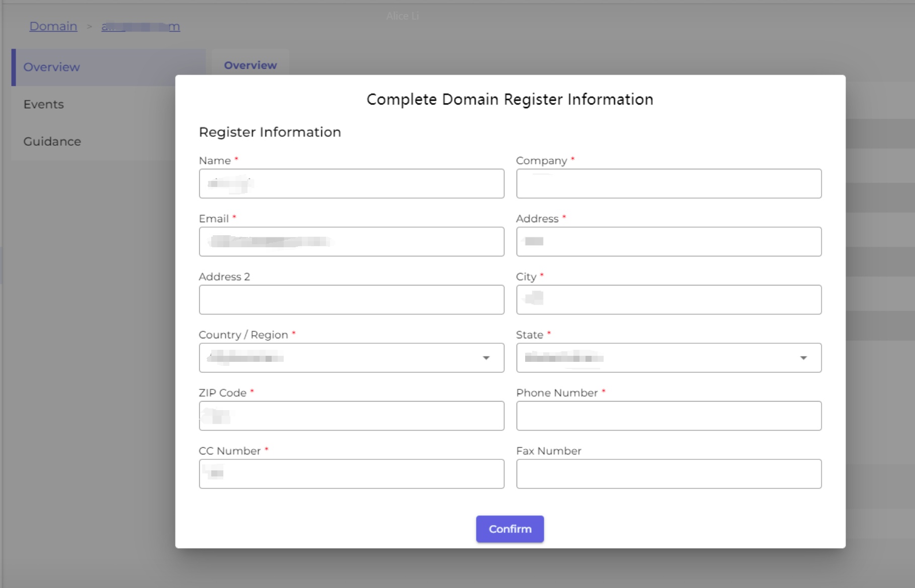 Domain General Process