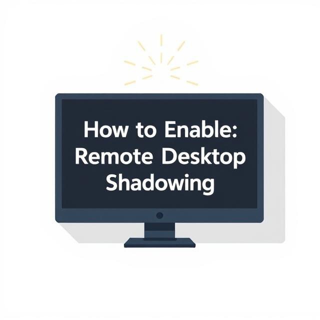 How to Enable Remote Desktop Shadowing