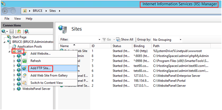 How to Create a FTP Account in Windows Server