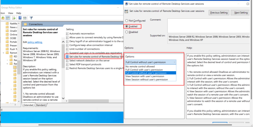How to Enable Remote Desktop Shadowing