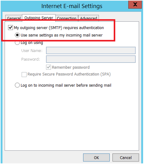 How to Configure Outlook with SMTP Authentication