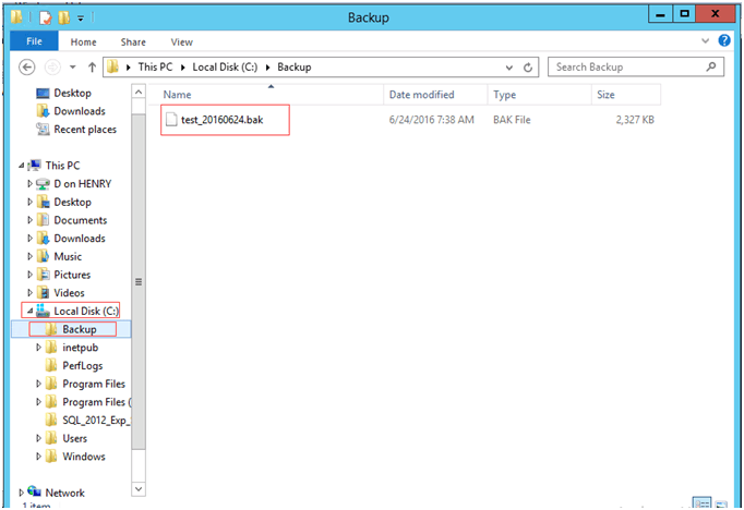 How to Backup a Database in SSMS