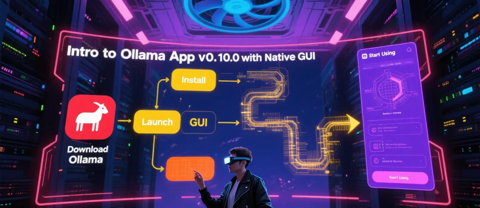 Intro to Ollama App v0.10.0 with Native GUI